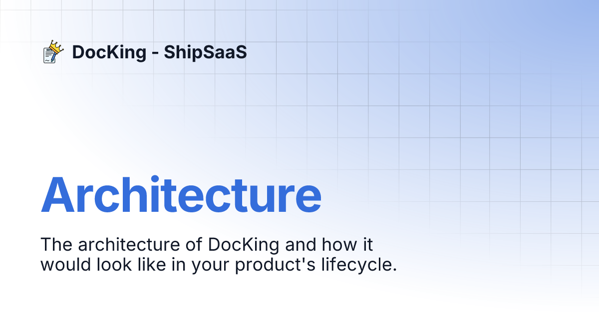 Architecture | DocKing - ShipSaaS